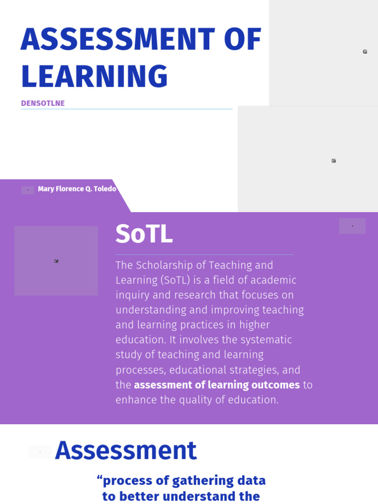 Assessment Of Learning Pdf Educational Assessment Learning