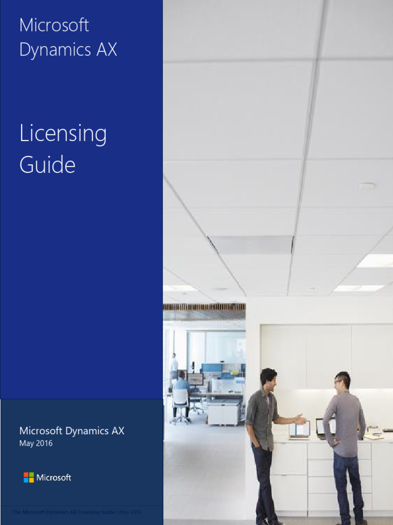 Microsoft Dynamics AX Licensing Guide May 2016 | PDF | Cloud Computing ...