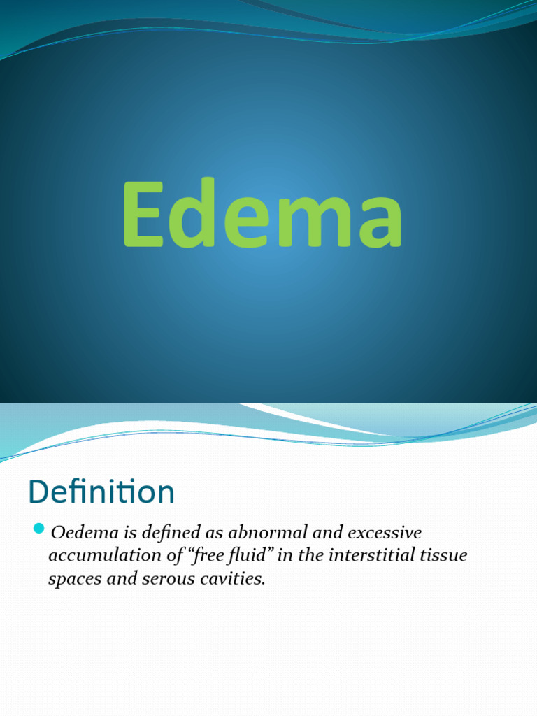 Edema | PDF | Edema | Angiology