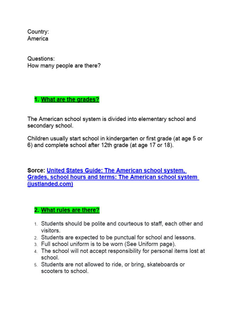 French Project | PDF | Schools | Lunch