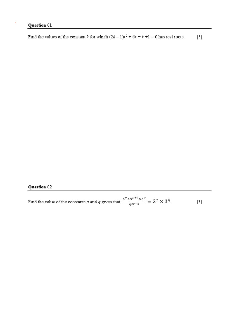 Additional Mathematics-0606 - Paper22 (Specimen3) | PDF | Circle ...