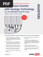 Se Three Phase Inverter With Synergy Technology 220v 230v Datasheet | PDF | Power Inverter ...