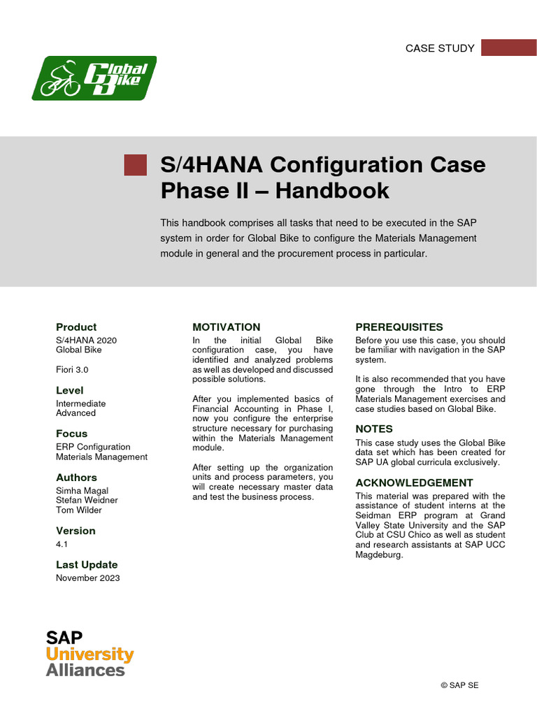 S4HANA Configuration Using GBI Phase II Handbook (A4) en v4.1 | PDF | Icon (Computing) | Menu ...