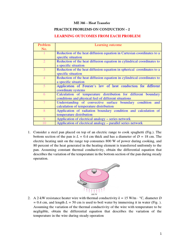 conduction2problems | PDF | Thermal Conduction | Heat Transfer