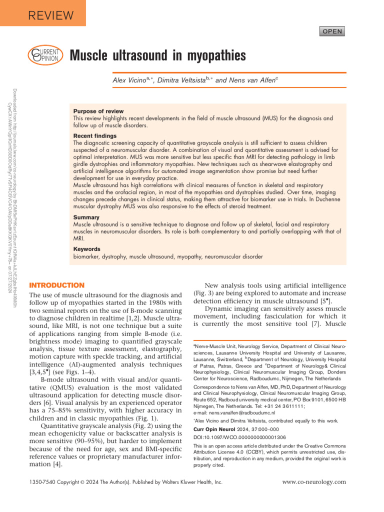 Muscle Ultrasound in Myopathies.187 | PDF | Medical Ultrasound ...