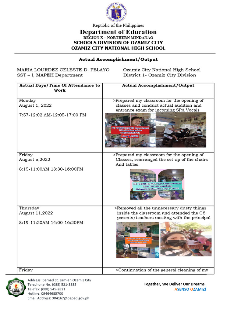 Brigada Accomplishment 2022 | PDF