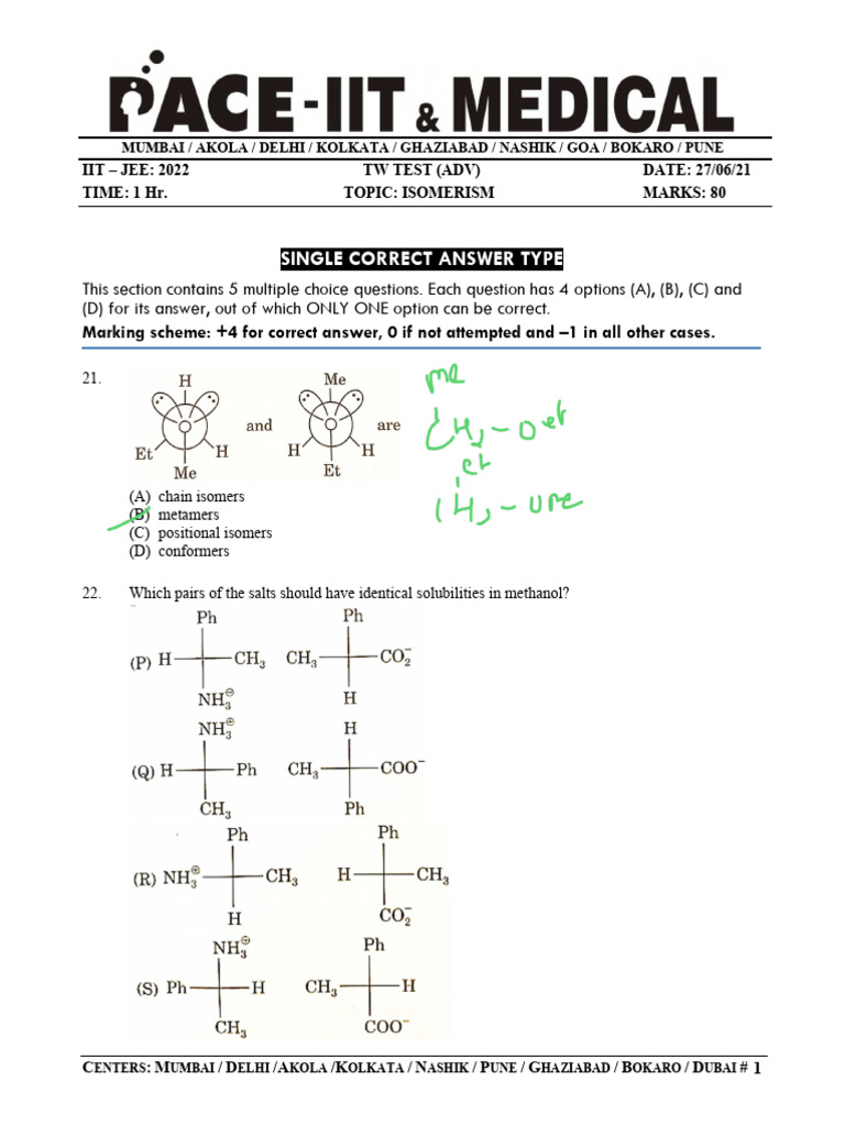 Iso Adv 1 | PDF | Chirality (Chemistry) | Space