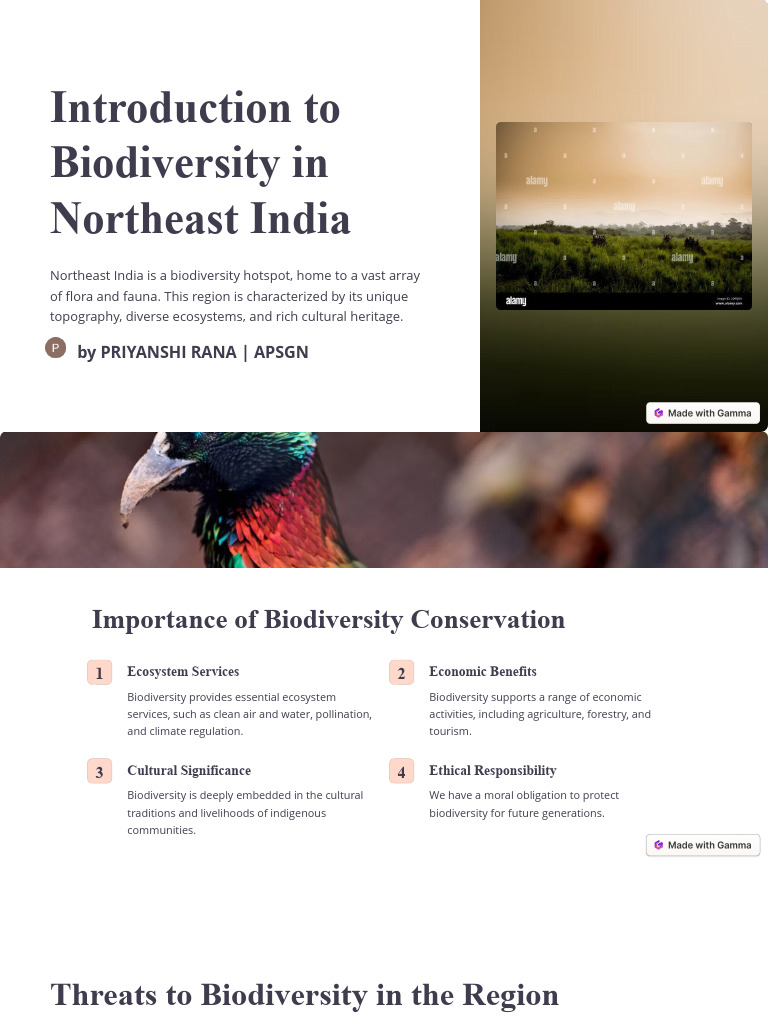 Introduction to Biodiversity in Northeast India | PDF | Biodiversity ...