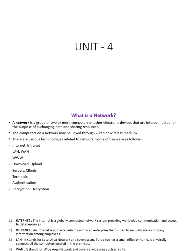 CF - Unit - 4 | PDF | Internet Protocols | Network Topology