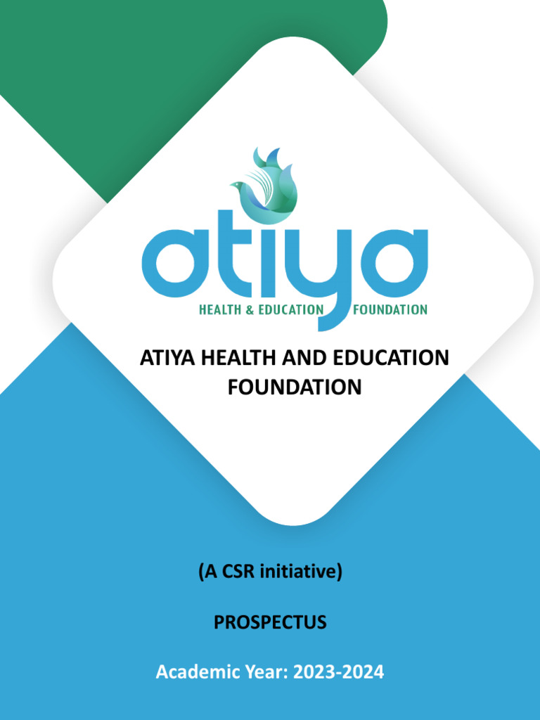 Atiya Foundation Prospectus | PDF | Career & Growth