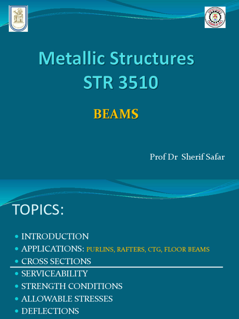 5-Metallic Structures STR 3510 Beams | PDF | Beam (Structure) | Buckling