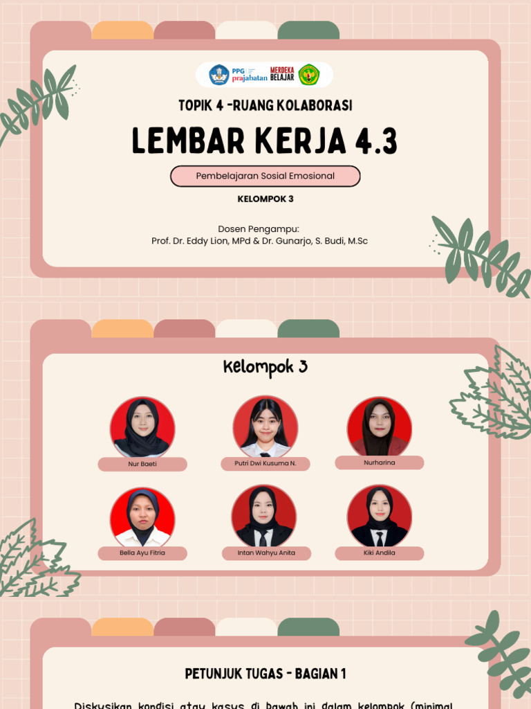Topik 4 RUANG KOLABORASI (LK 4.3) - PSE (KELOMPOK 3) | PDF