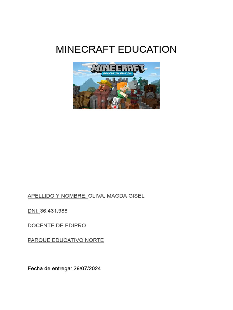 Minecraft Education | PDF | Robot | Robótica