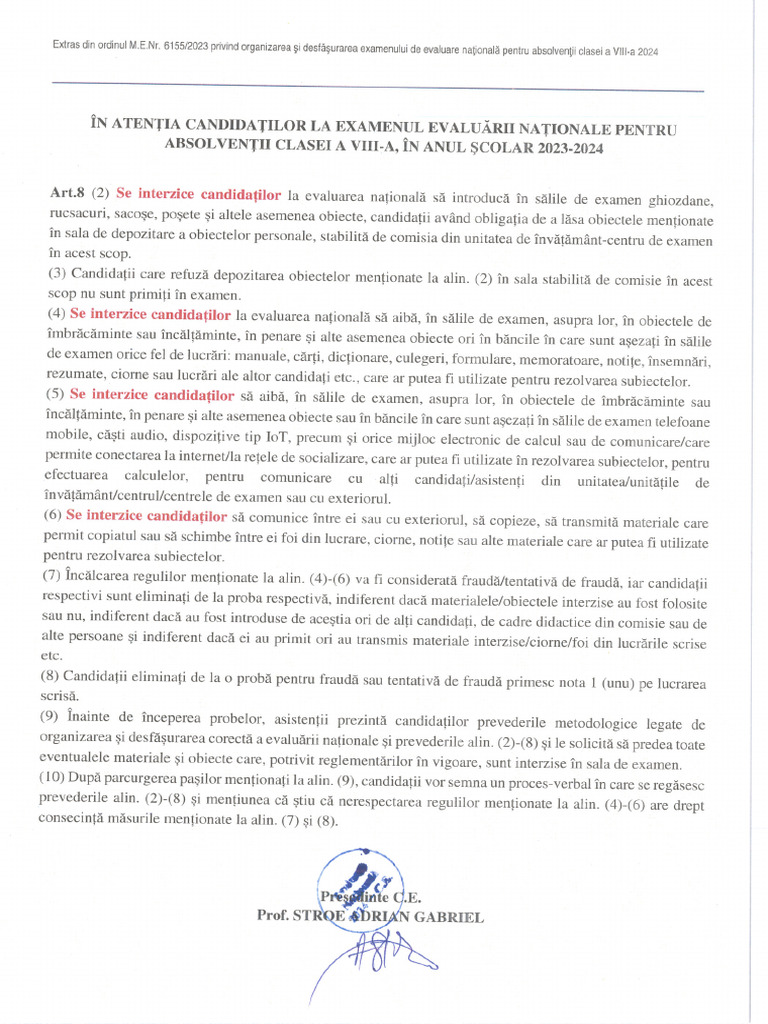 In Atentia Candidatilor en 2024 | PDF