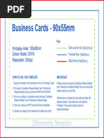 Standard Sizes for Visiting Cards | PDF | Paper | Printing
