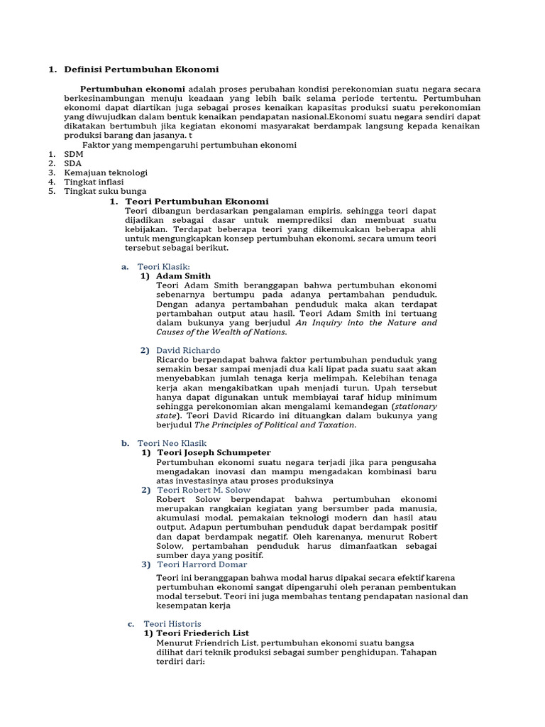 Pertumbuhan Ekonomi 2 | PDF | Pengelolaan Keuangan & Uang | Ilmu Sosial