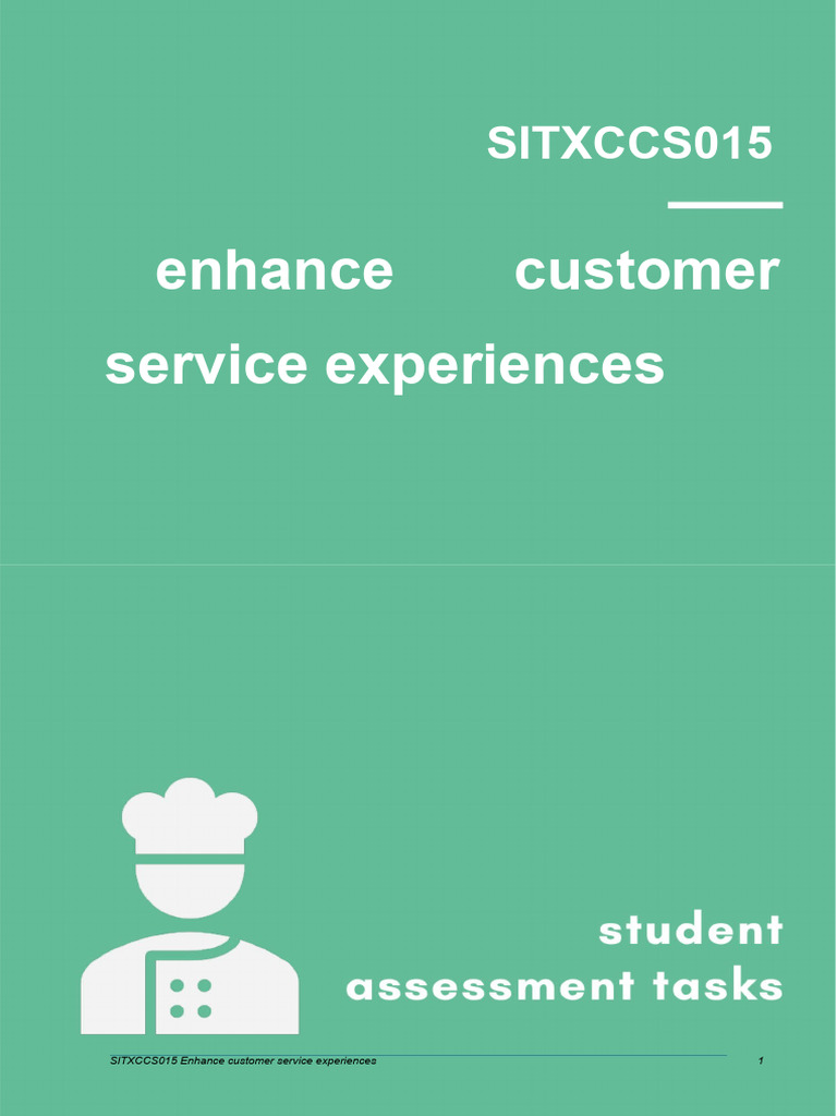 SITXCCS015 Student Assessment Tasks | PDF | Customer | Communication