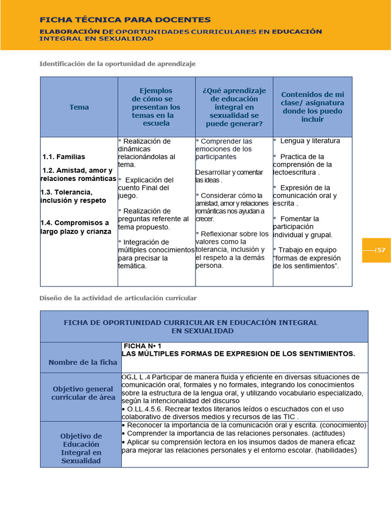 Múltiples formas de expresar sentimientos | PDF | Comprensión lectora ...