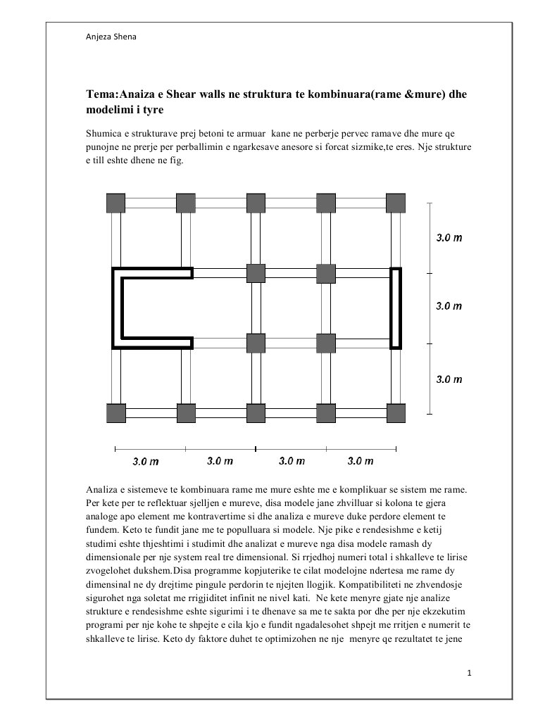 Modelimi I Nje Seksioni Te Hapur Te Shear Walls | PDF
