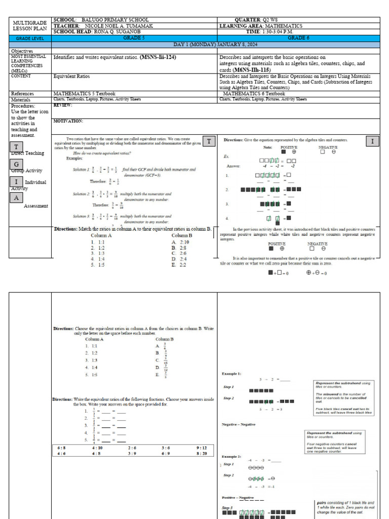 LESSON-PLAN-MATHEMATICS-3 | PDF | Mathematics | Lesson Plan