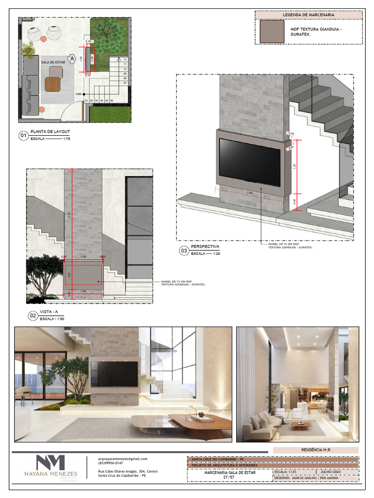 Ea Residência - HR Marcenaria R01 | PDF | Design de interiores
