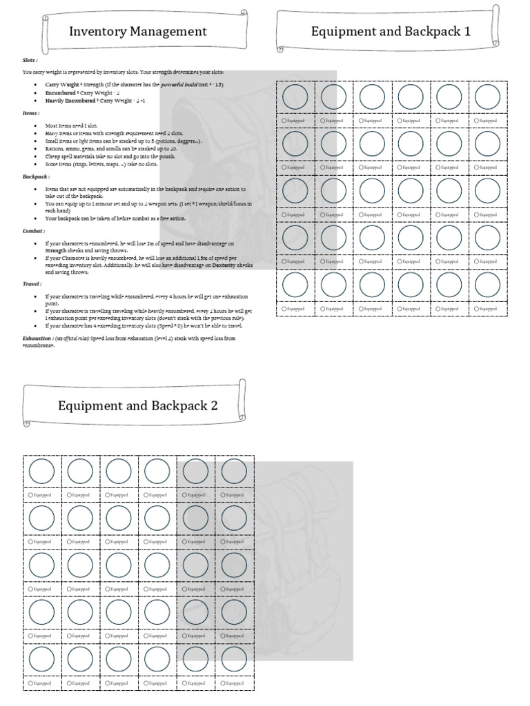 InventoryManagement DND 5e | PDF | History