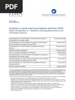Draft Guideline Good Pharmacovigilance Practices GVP Module Ix Signal ...