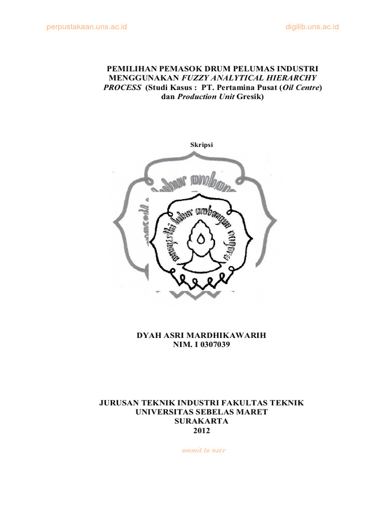 Panduan Fuzzy AHP 1 | PDF