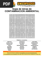 Sopa de Letras de Importancia de La Biodiversidad | PDF