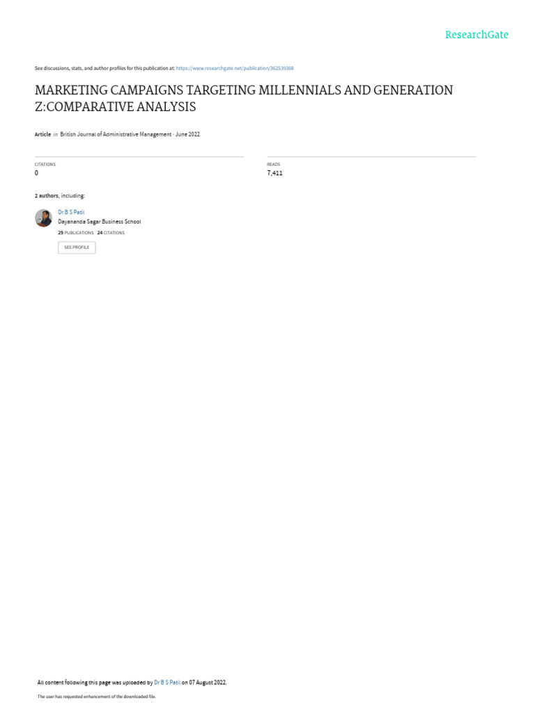 Marketing Strategies for Gen Z & Millennials | PDF | Behavior | Millennials