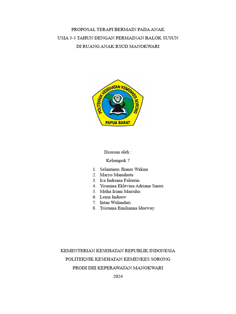 Terapi Bermain Balok untuk Anak 3-5 Tahun | PDF