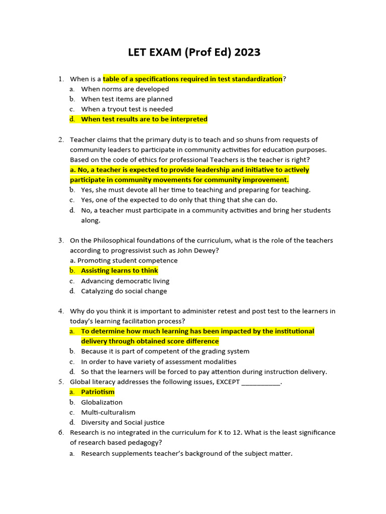 FC Profed 2023 | PDF | Learning | Teachers