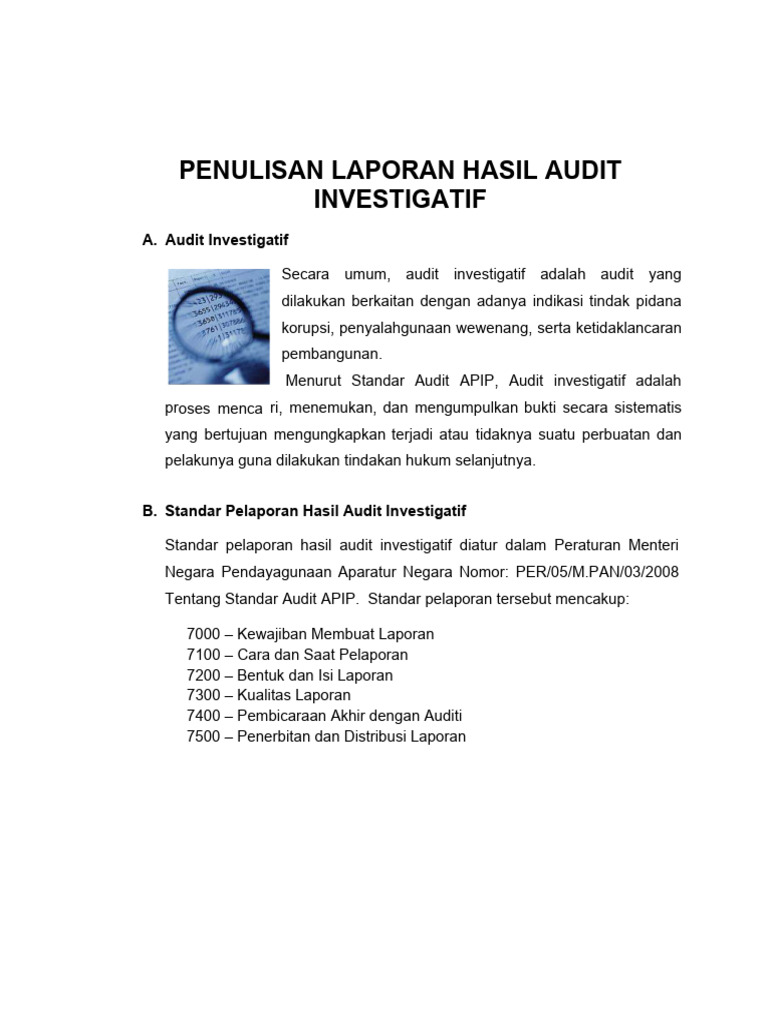 04 Penulisan Laporan Hasil Audit | PDF | Karier & Perkembangan ...