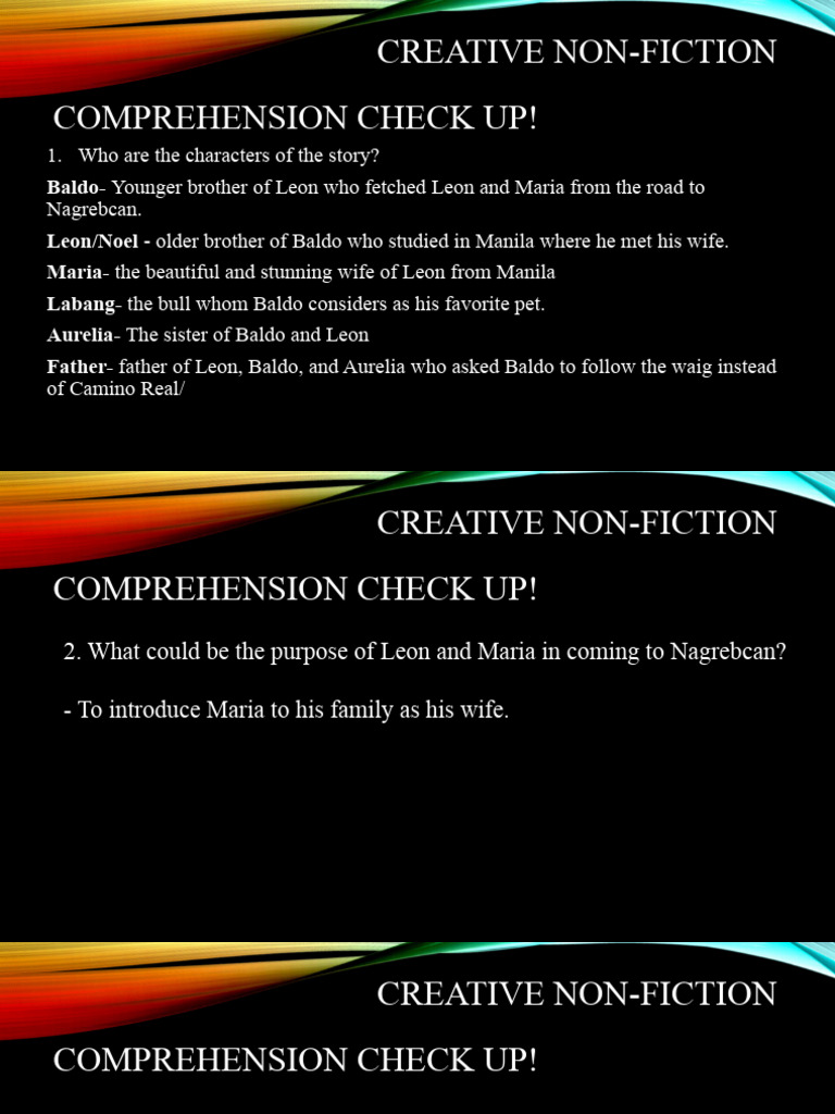 Comprehension Check Up Answer | PDF | Religion & Spirituality