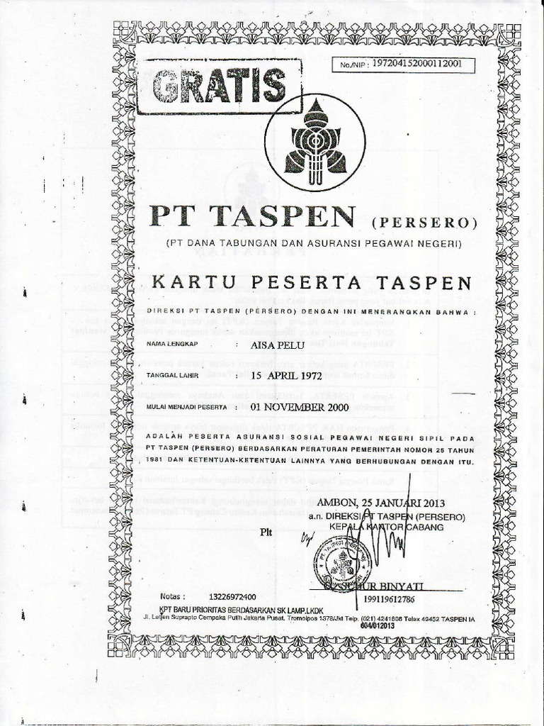 197204152000112001_TASPEN | PDF