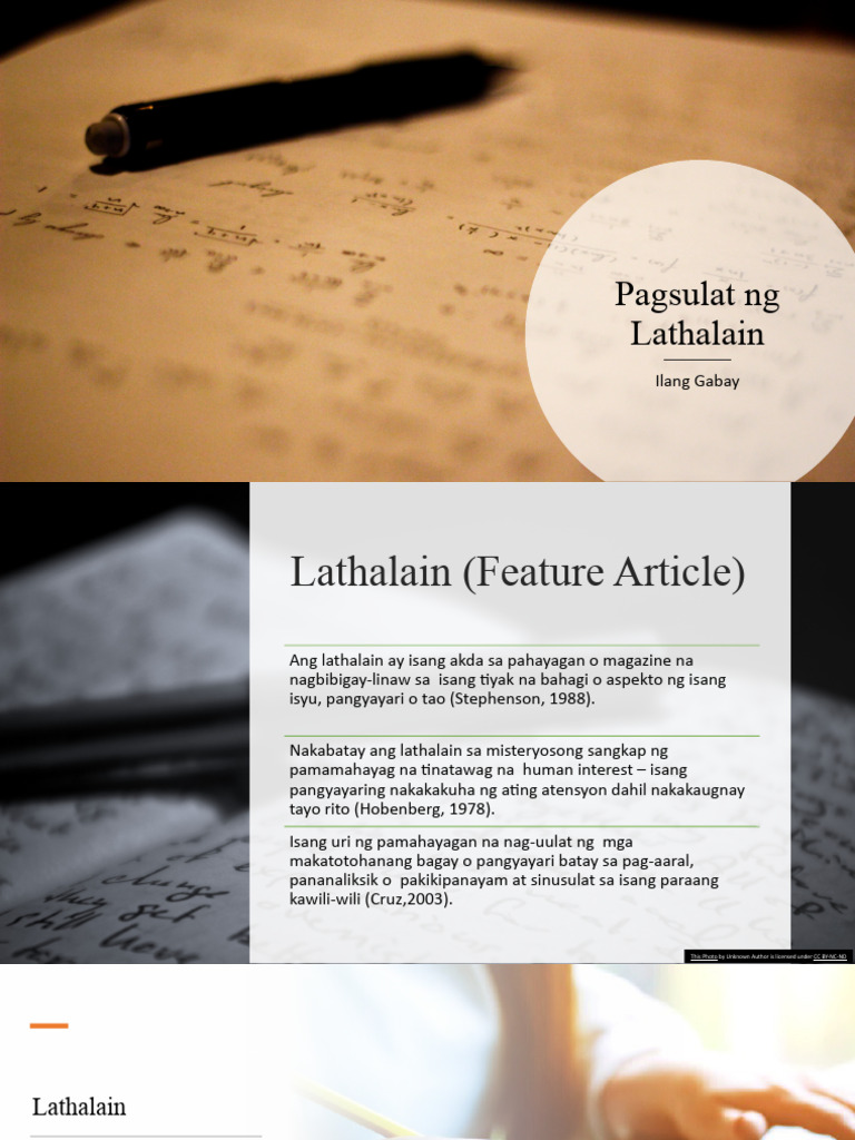 Pagsulat NG Lathalain | PDF