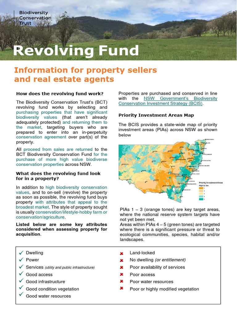 Revolving Fund Information For Property Sellers and Real Estate Agents ...