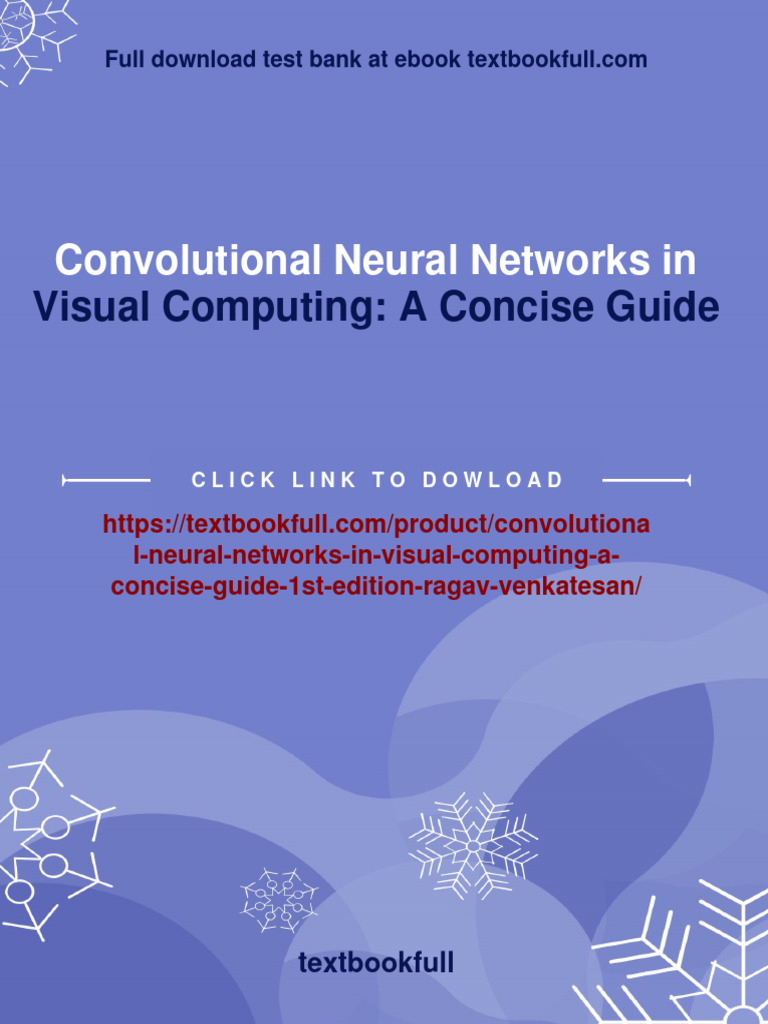 Full Download Convolutional Neural Networks In Visual Computing A