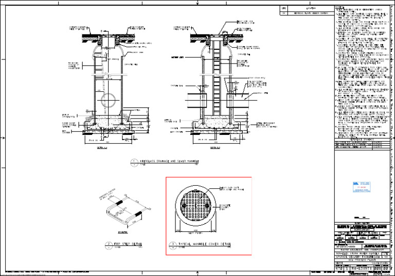 FRP Ladder, Manhole Cover (Item# 38 & 39) | PDF | Road Surface | Concrete