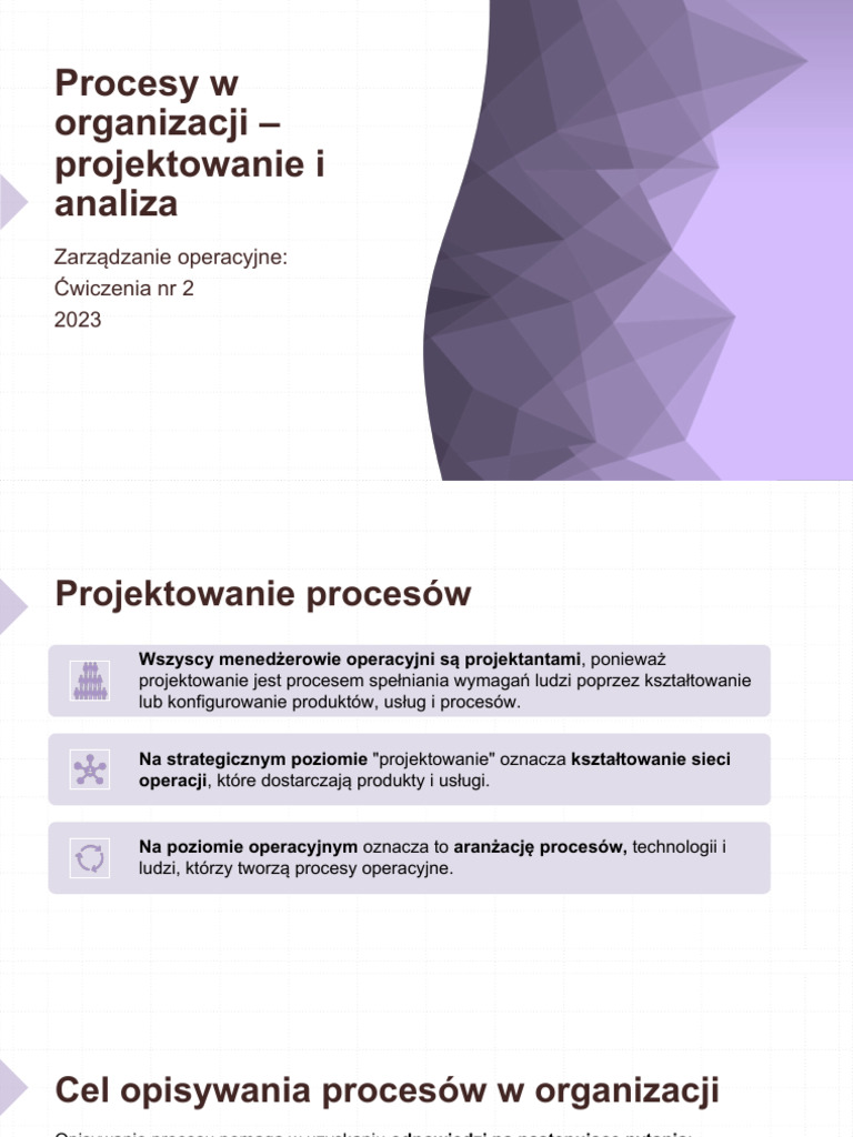 2 Procesy W Organizacji | PDF