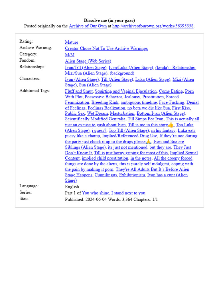 Dissolve Me in Your Gaze | PDF