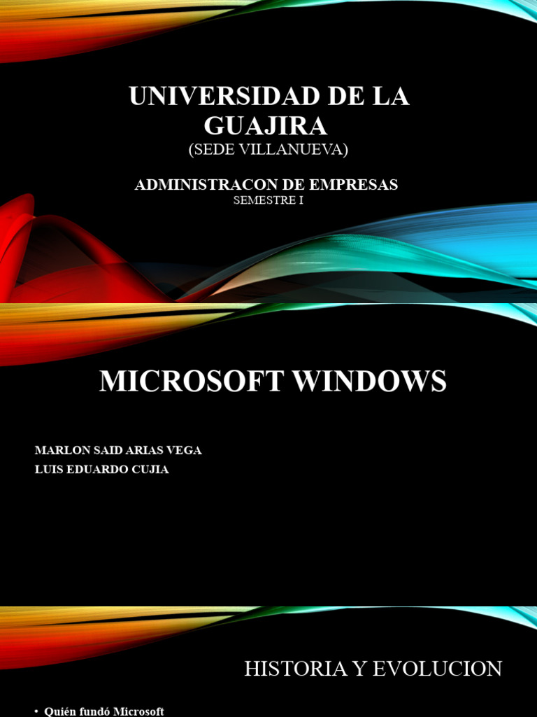 Informatica Exposicion | PDF | Archivo de computadora | Microsoft Windows
