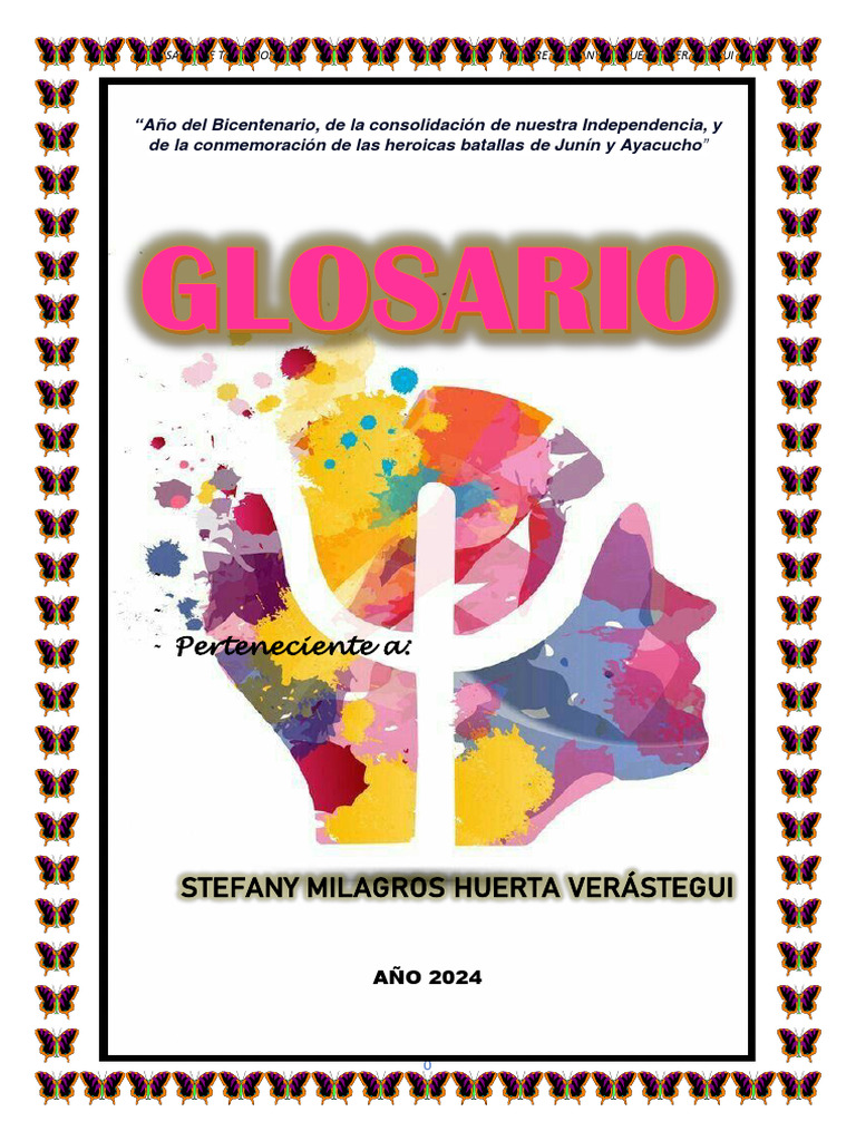 Glosario de Términos - Stefany | PDF | Memoria | Sicología