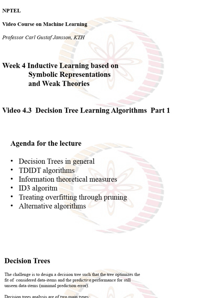 4.3-DecisionTreesLearningAlgorithms Part 1 | PDF | Machine Learning | Theoretical Computer Science