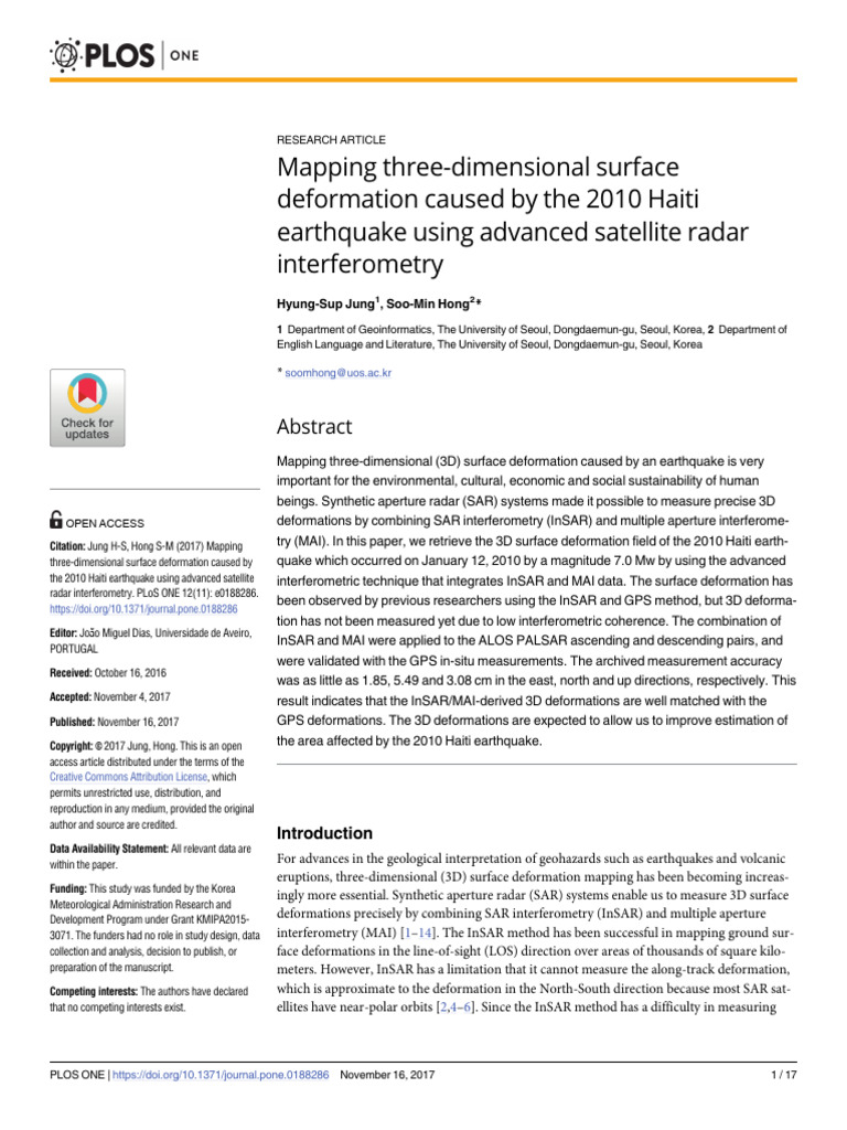 InSAR Journal International2 | PDF | Interferometry