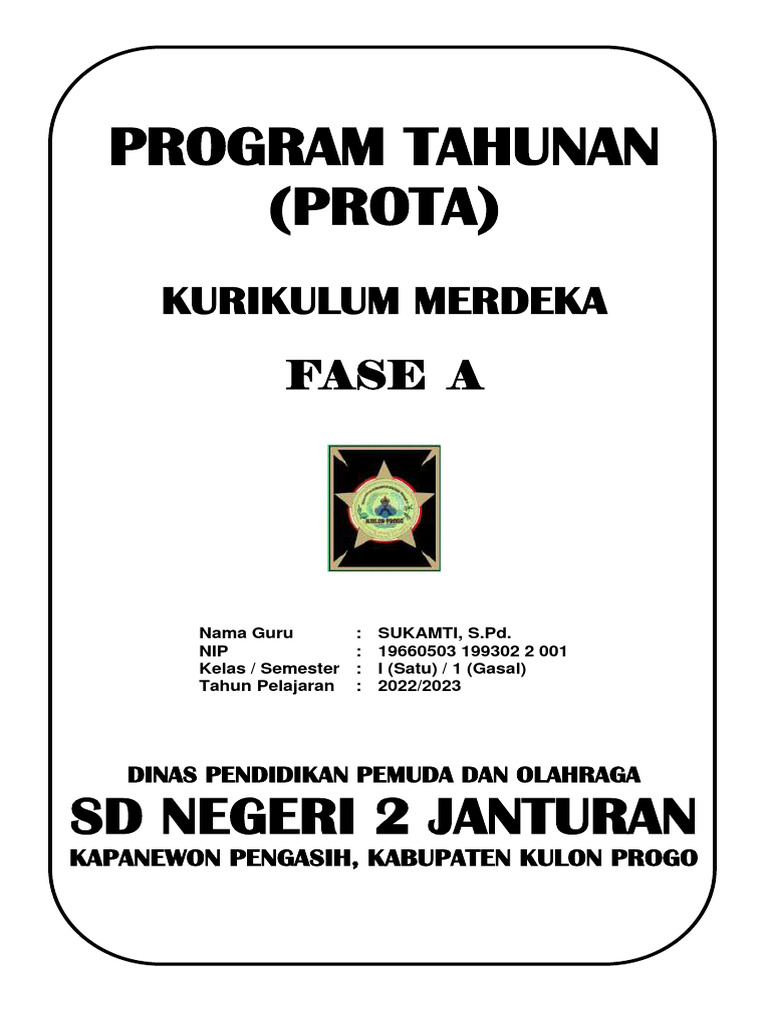 Program Tahunan Kelas 1 Kumer | PDF | Seni & Disiplin Bahasa