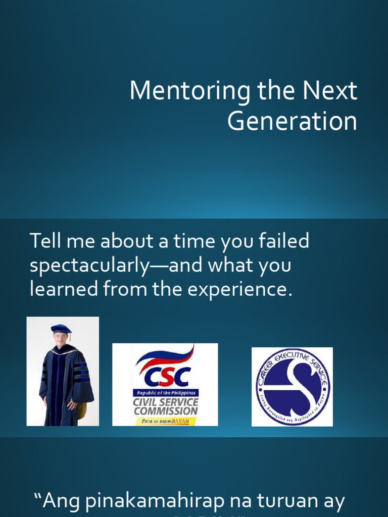 Mentoring The Next Generation | PDF | Mentorship | Cognitive Science
