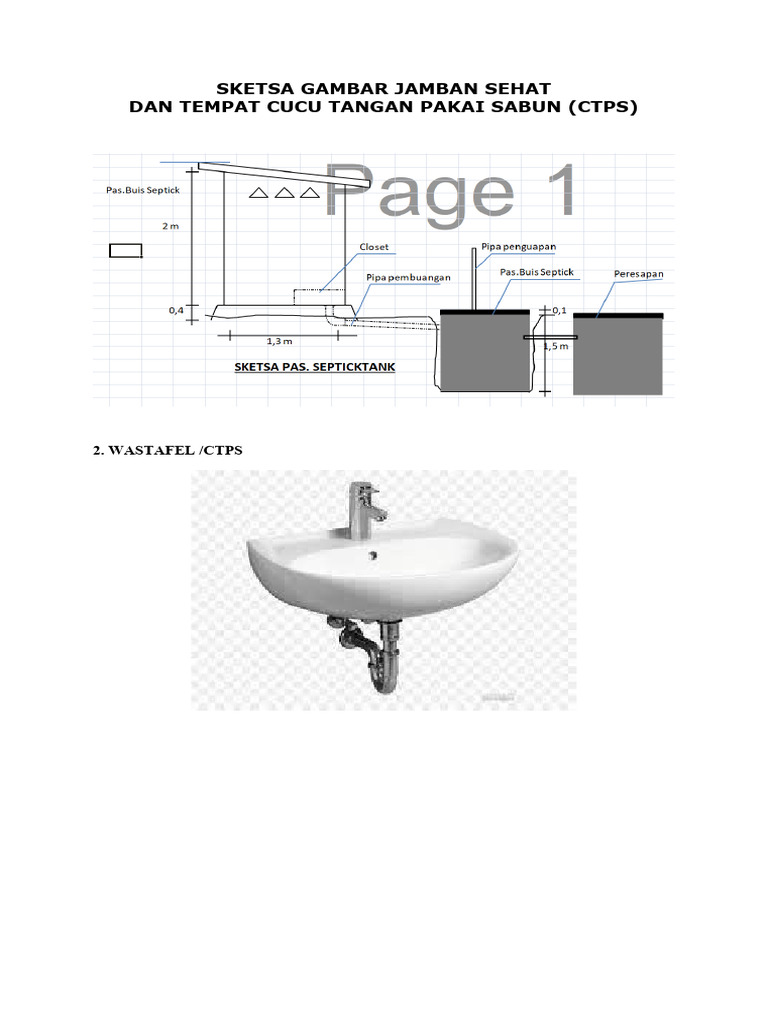 Sketsa Gambar Jamban Sehat | PDF