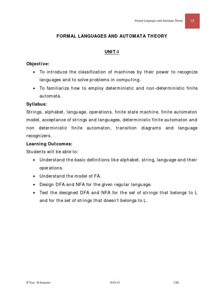 Automata Theory & Language Basics | PDF | Automata Theory | Formalism (Deductive)