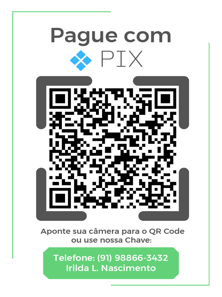 Cartaz Pague com Pix Qr Code e Chave Simples | PDF